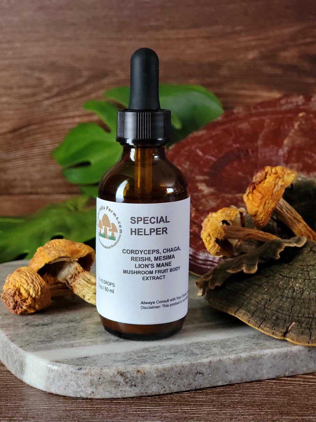 BLENDS OF NATURAL MEDICINAL MUSHROOM TINCTURES – Angel Hills Farms